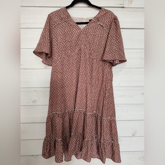 Mikarose | Dresses | Mikarose Athena Dress Ruby Rose Large | Poshmark